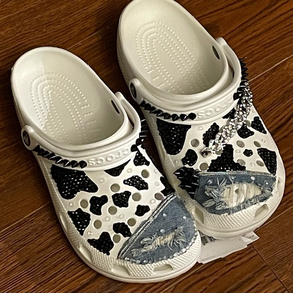 CROCS | Shoes | Custom Cow Print Crocs Made To Order | Poshmark